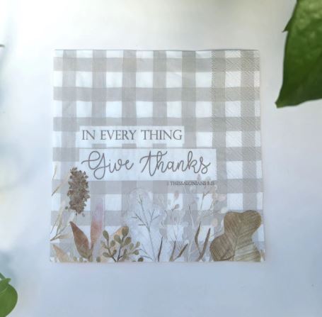 Give Thanks Paper Napkins – Feed on the Word