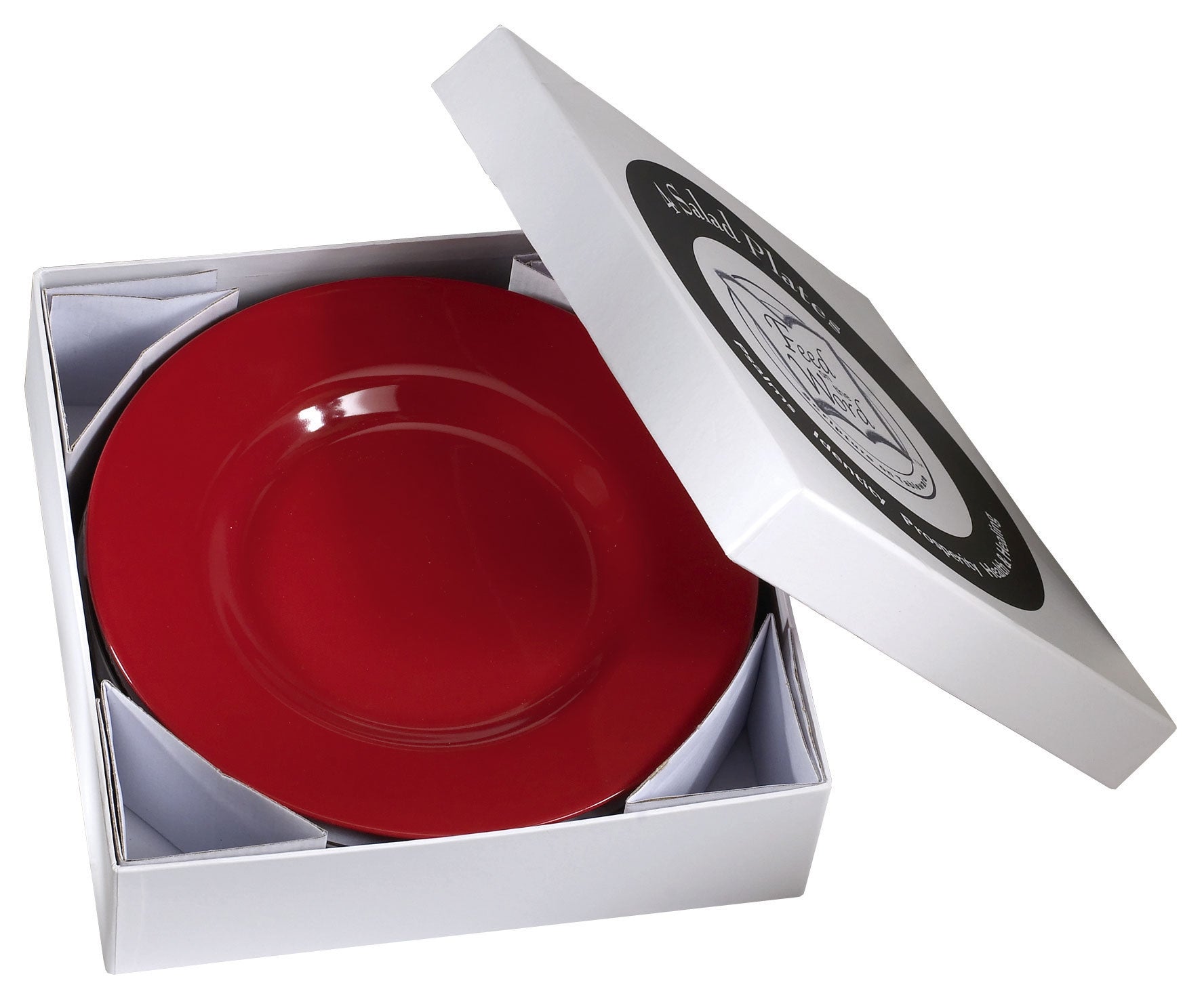 Solid Red Accent Plates – Feed on the Word